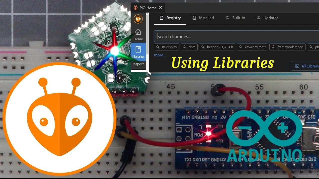 Using external libraries with PlatformIO and Arduino Using external libraries with PlatformIO and Arduino