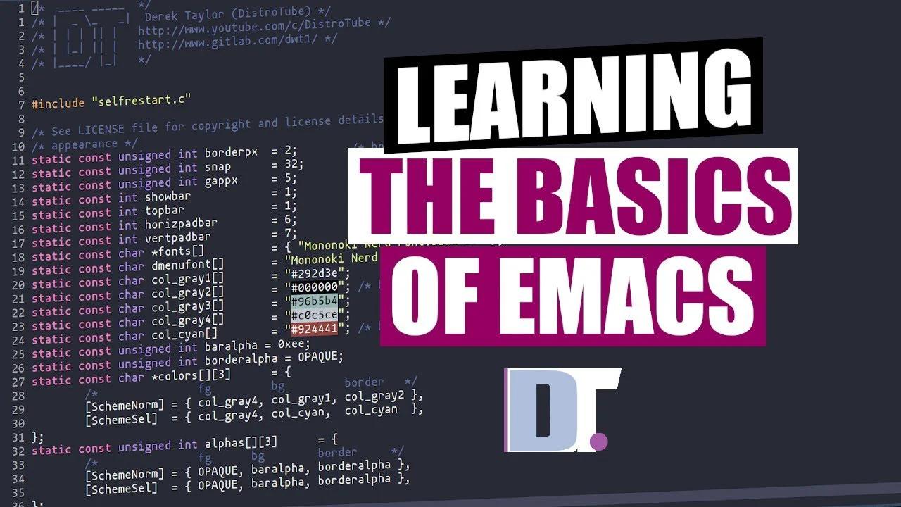 The Basics Of Emacs As A Text Editor