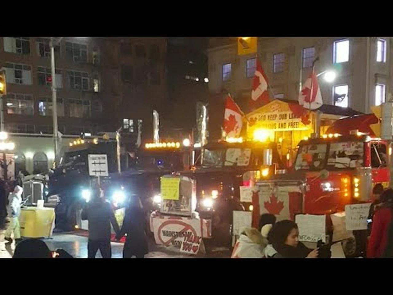 LIVE HONK HONK - Canadian Truckers Fight For Freedom