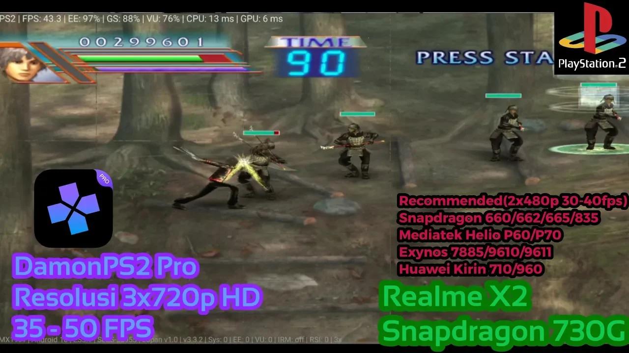 Deadly Strike PS2 Test DamonPS2 Pro Snapdragon 730G in Realme X2