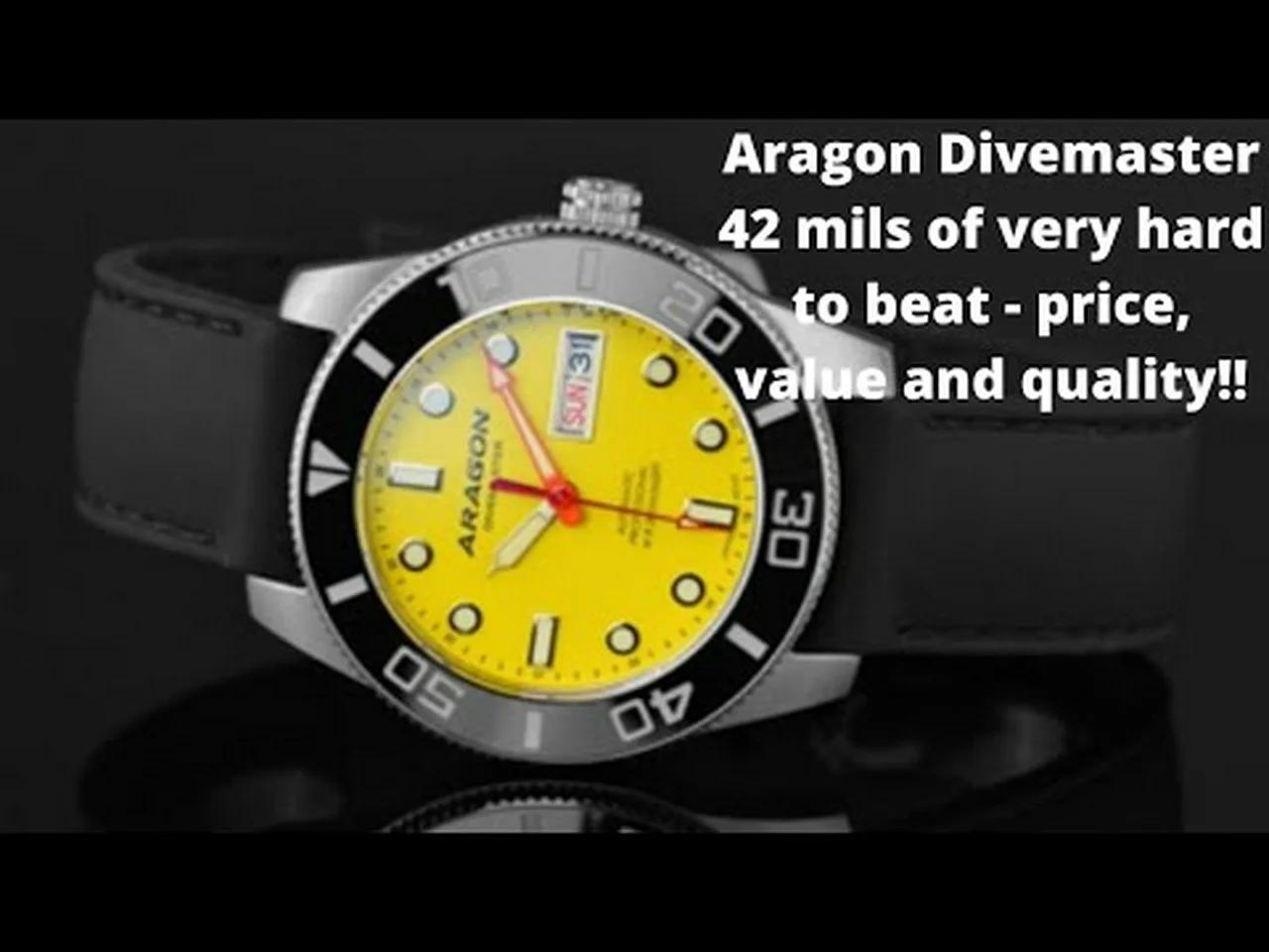 ARAGON DIVEMASTER watch review and unboxing - a superb value package!!