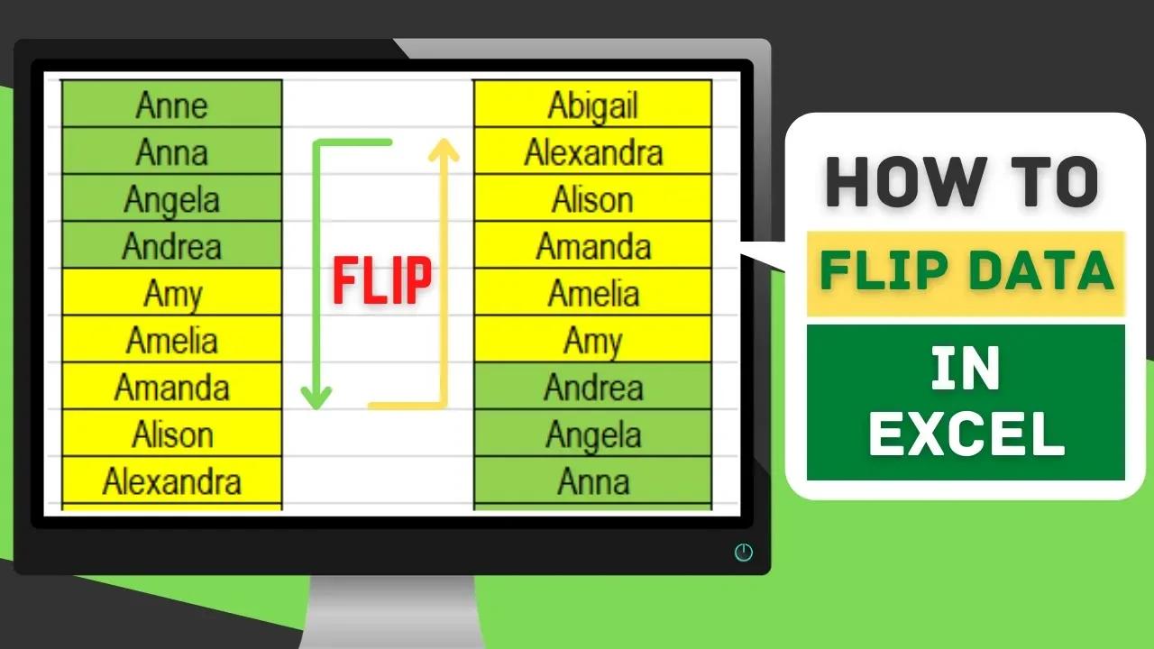 How to Invert Data in Excel | Flip Data in Excel