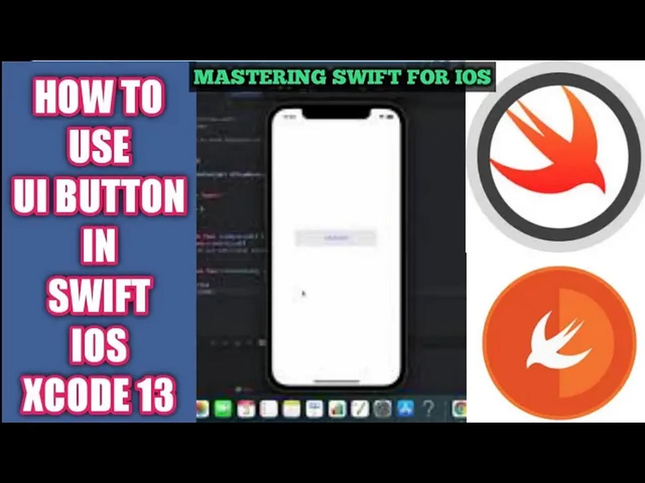 How to create a Button in Swift IOS Xcode | Button Click Event in swift IOS | IOS Development