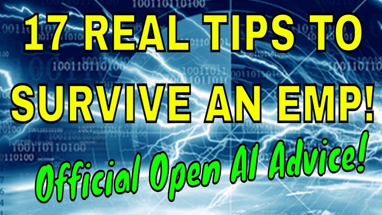 Top 17 Tips To Survive An EMP - According to Open AI Chat GPT