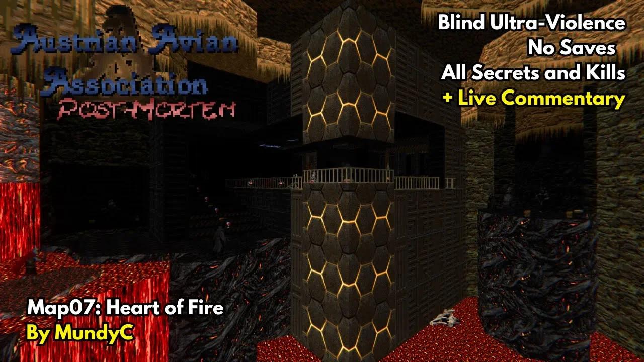 Doom II: Austrian Avian Association Map07: Heart of Fire (UV Blind, No ...