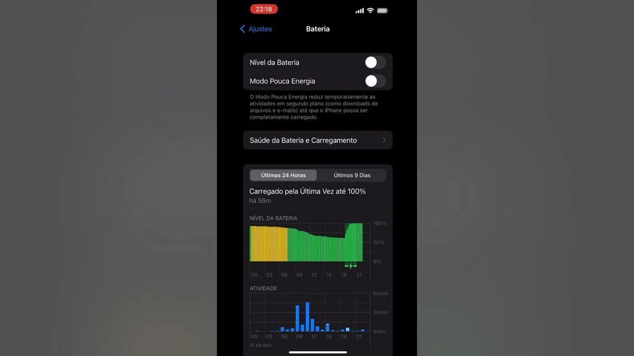 Como ativar porcentagem da bateria no iPhone, Ios 16 #shorts #tutorial ...