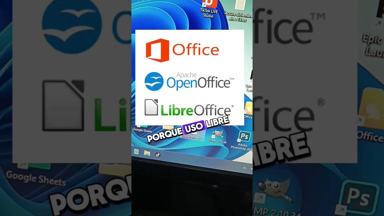 Libre Office alternativas a Microsoft Office #office #libreoffice # ...