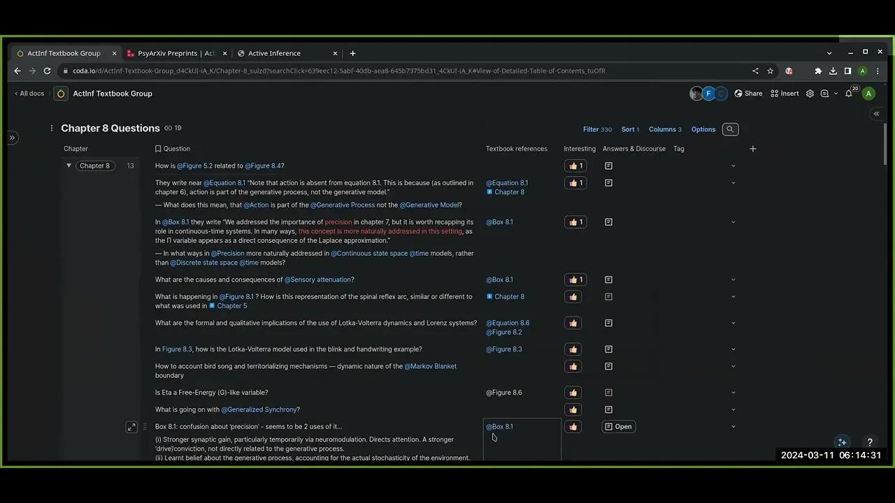 ActInf Textbook Group ~ Cohort 5 ~ Session 19 (Chapter 8, Part 2) ~ 3 ...
