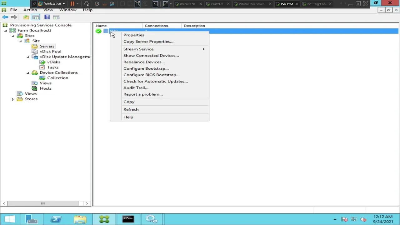 How To Restart Stream Service On Pvs Server Console Citrix