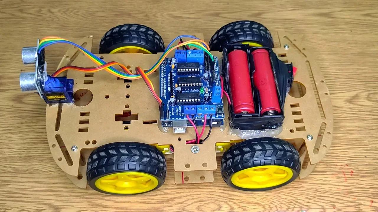 How To Make Arduino Obstacle Avoiding Car At Home || Smart Ultrasonic ...