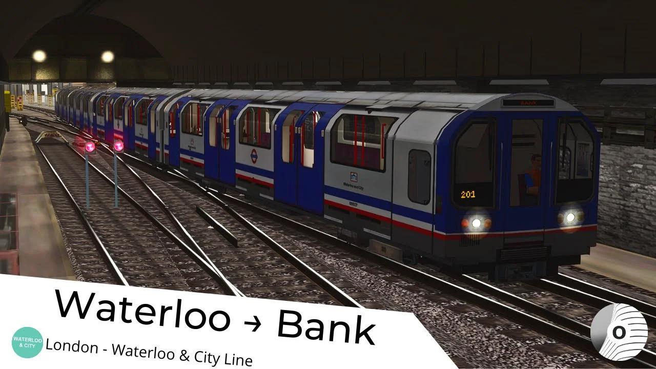 OpenBVE - WATERLOO to BANK (London Underground - Waterloo & City Line)