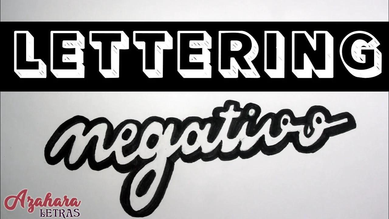 Curso de Lettering - Lección 35: Lettering en Negativo