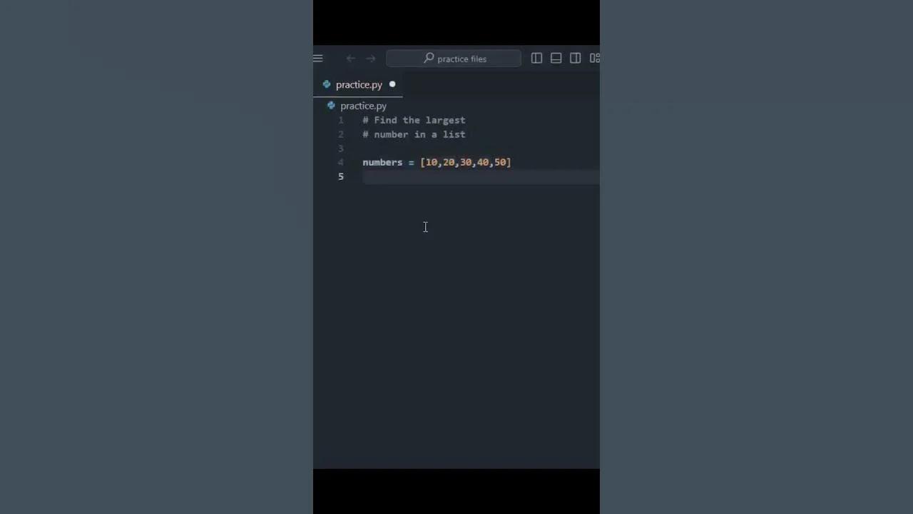 Find the Largest Numbers | #python #pythonprogramming #coding #learnpython #pythonforbeginners