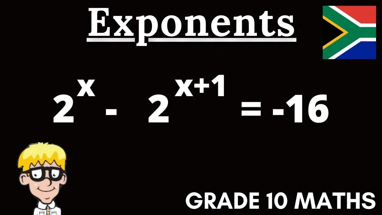 Exponential Equations grade 10