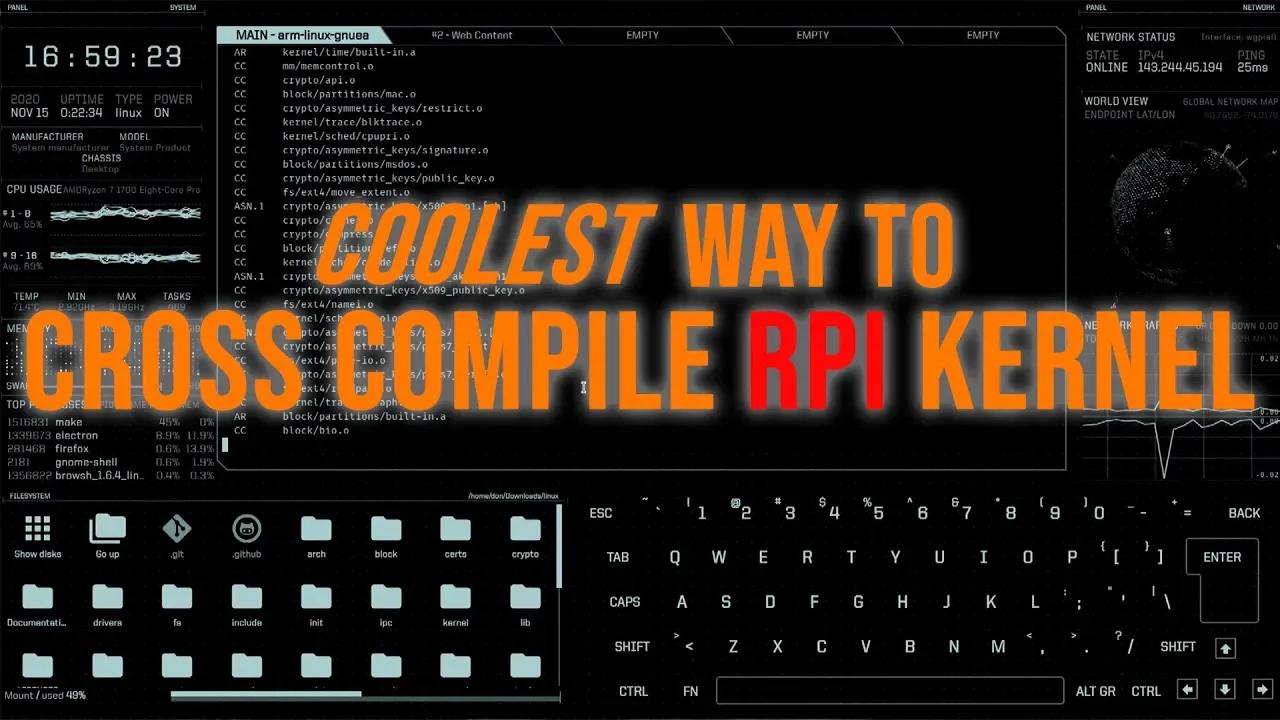 Cross Compile Raspberry Pi Kernel with EDEX-UI