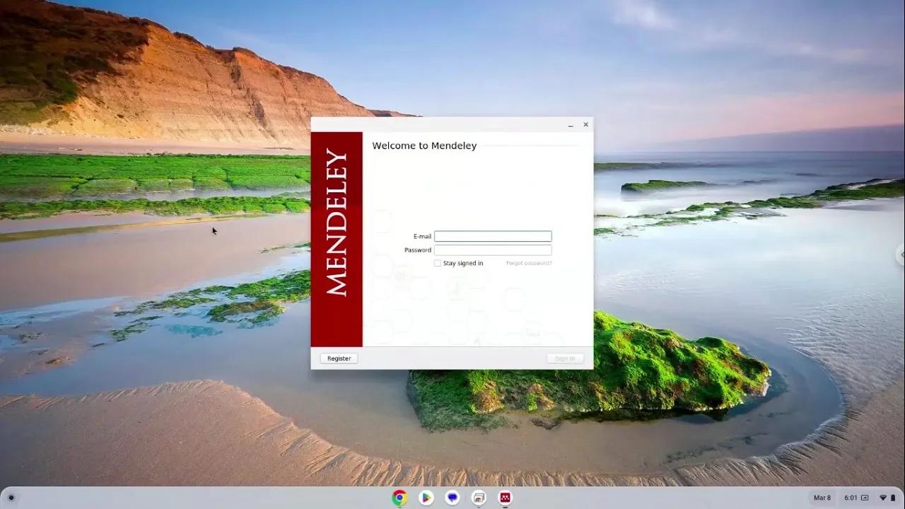 How to install Mendeley Desktop on a Chromebook