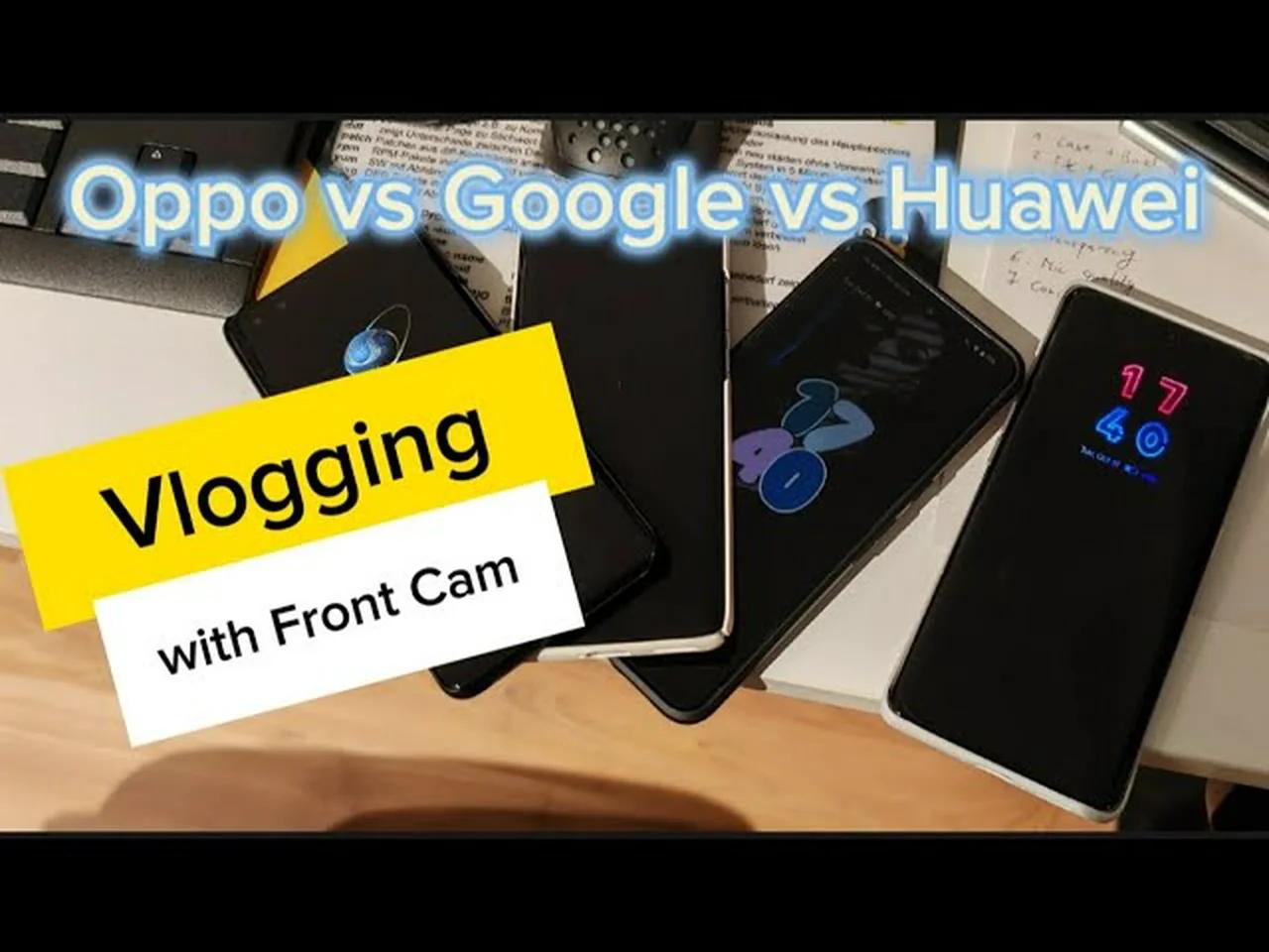 Front Camera Vlogging - Which one is better!? Oppo vs Google vs Huawei ...