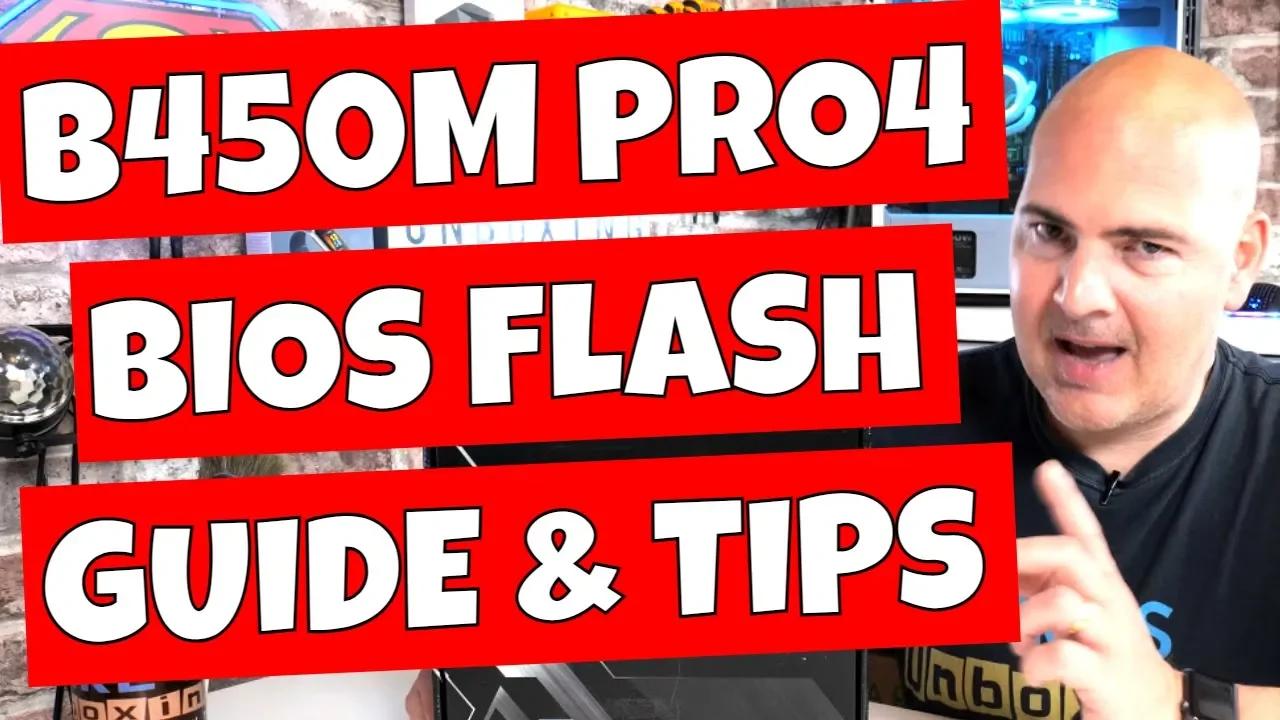 How To FLASH The BIOS ASRock B450M Pro4 For 5000 Series CPU