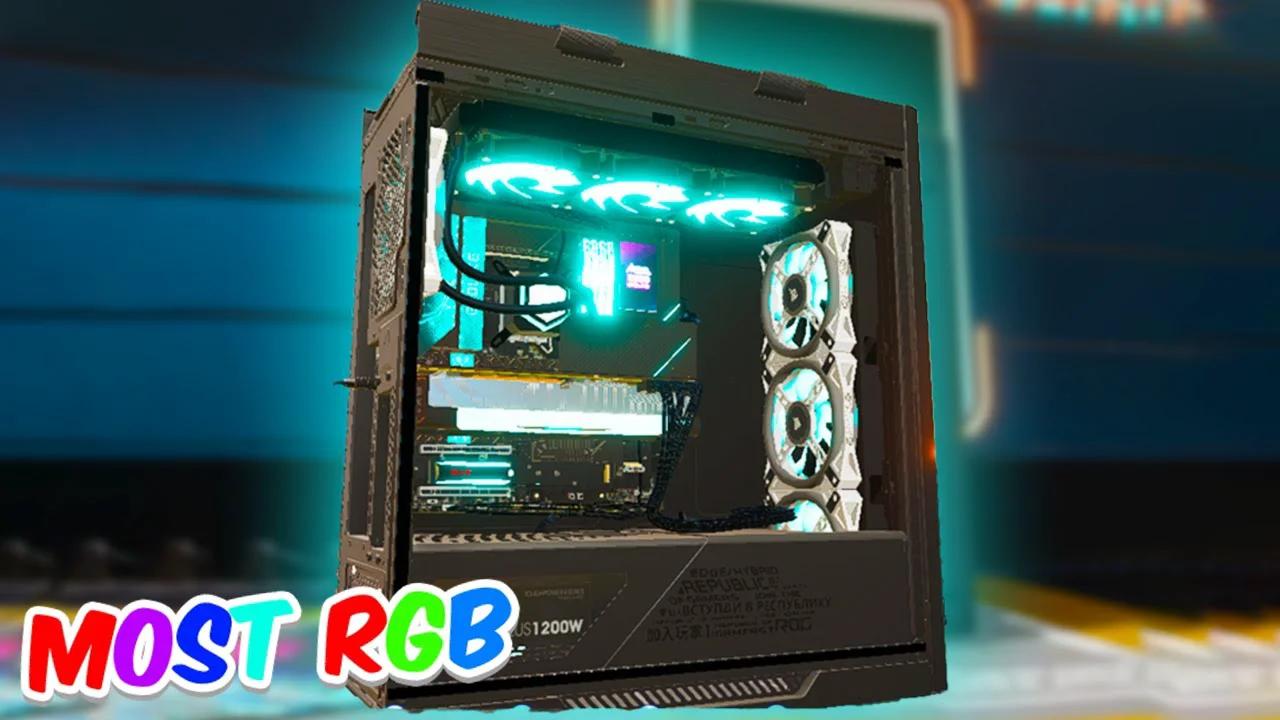 BUILDING A PC WITH THE MOST RGB IN PC Building Simulator 2