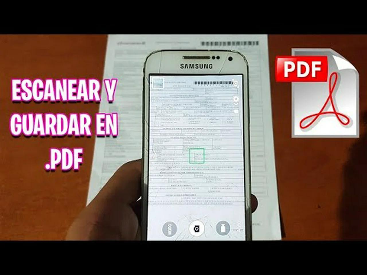 Como Escanear Desde Nuestro Android Documentos Y Guardar en PDF | La ...