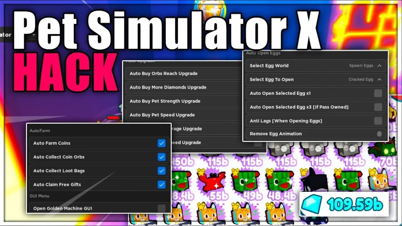 PET SIMULATOR X Script Hack | AUTO FARM | FAST HATCH | FREE GAMEPASS ...