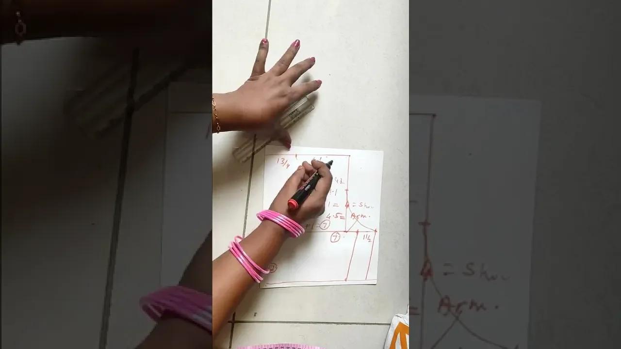 How to calculate neck & arm round measurement perfectly (24 size) #shorts