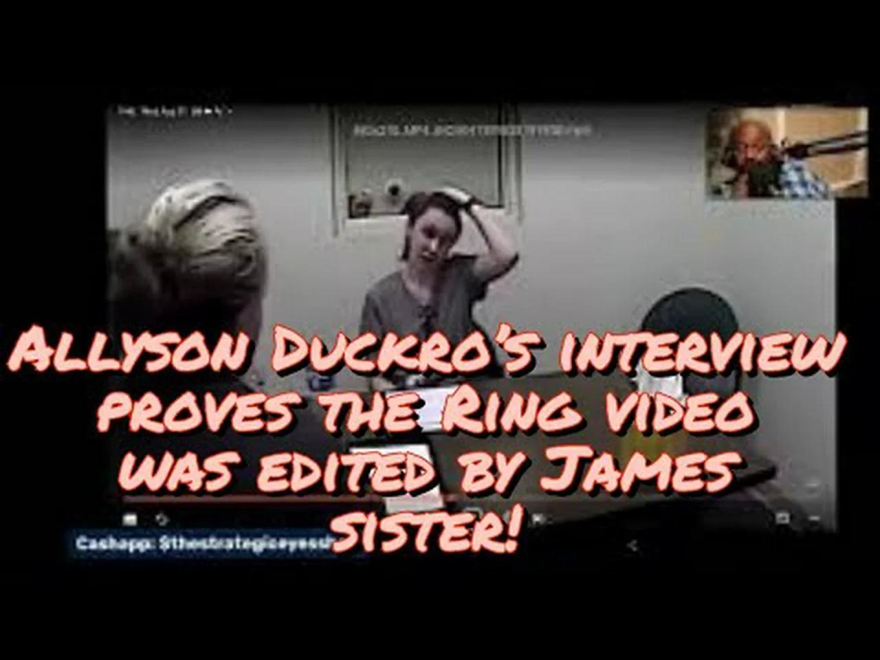Allyson Duckro Sheriff Interview exposes the truth after the incident with James Rayl!