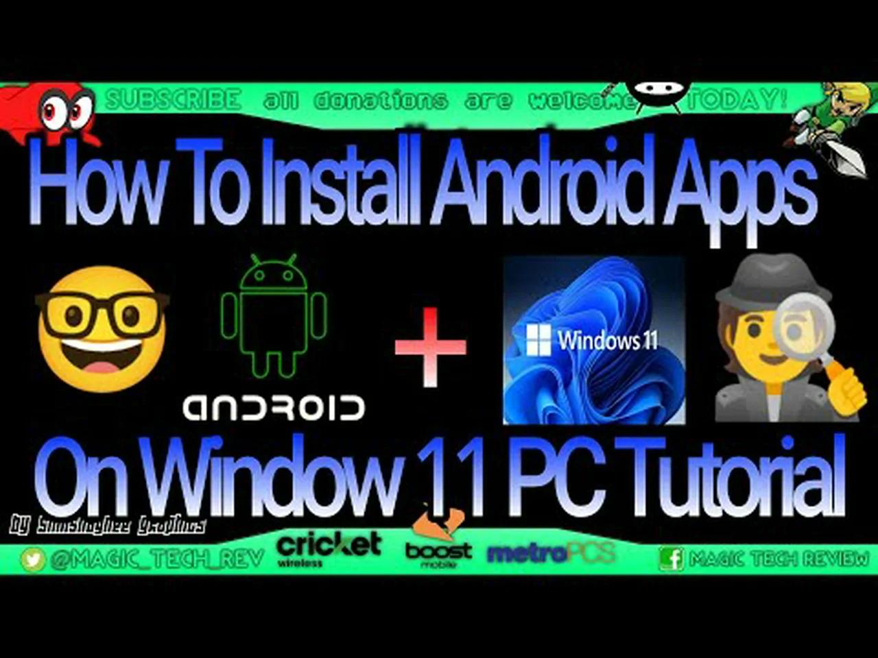 How To install Andoid Apps on windows 11 PC Laptop Step by step tutorial