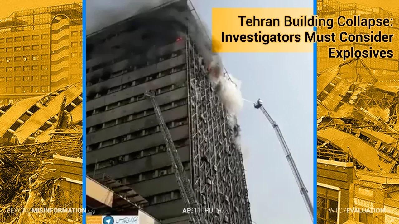 Tehran Plasco Building Collapse "Close Up": Explosives Must Be Investigated