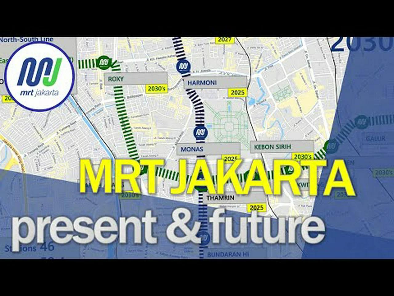 ANIMATION of the MRT Jakarta lines and future plans [2021] 🇮🇩