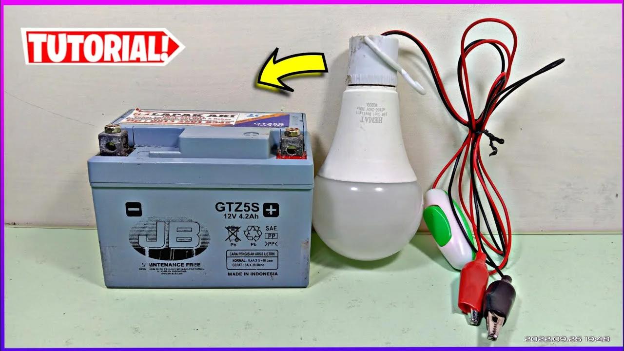 CARA BUAT LAMPU LED GEROBAK PEDAGANG EMERGENCY FLASHLIGHT MENGUNAKAN ...