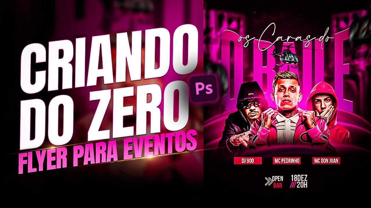 Flyer para Eventos | Os Caras do Baile | Photoshop @vellutimotion