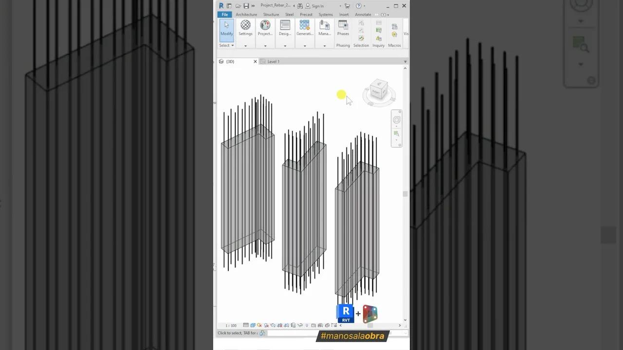 Próxima clase: Refuerzo vertical en columnas en L 🤓👆🏼 #dynamo #rebar #revit
