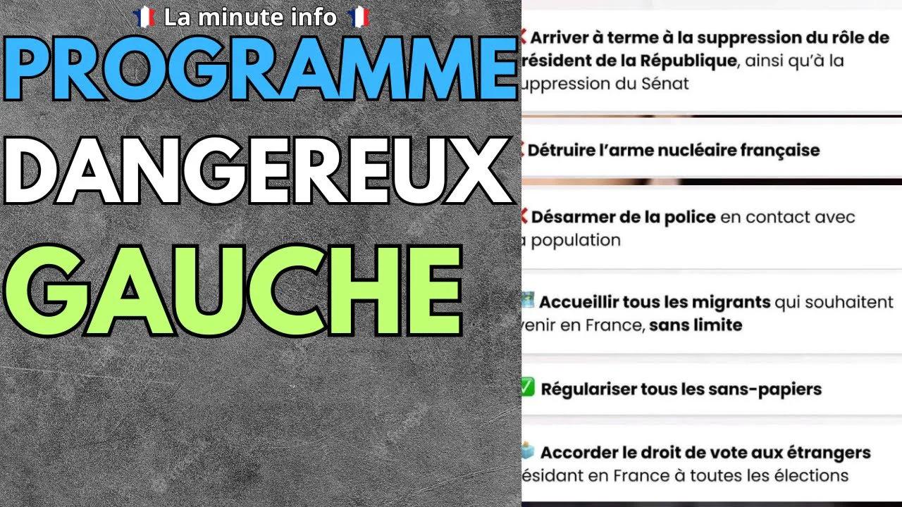LES DANGERS DE L'EXTREME GAUCHE : AVEZ VOUS DEJA LU LEUR PROGRAMME ? JE ...