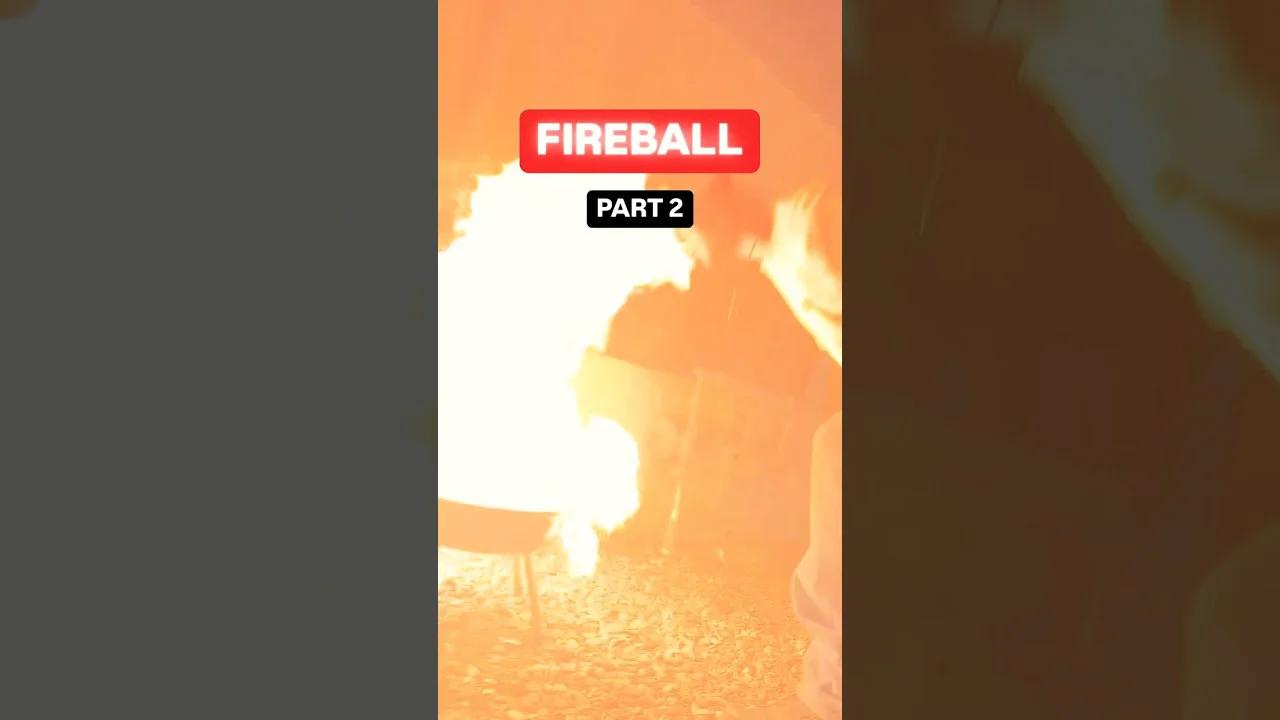 He Lit the BBQ with a Fireball!🔥 #shorts #shorts #fireball #bbq