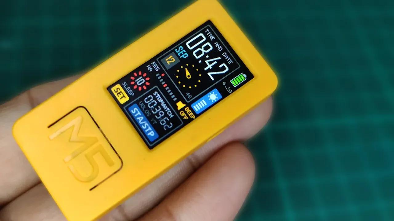 How to Install a Cool Clock Widget with Brightness Control on M5StickC ...