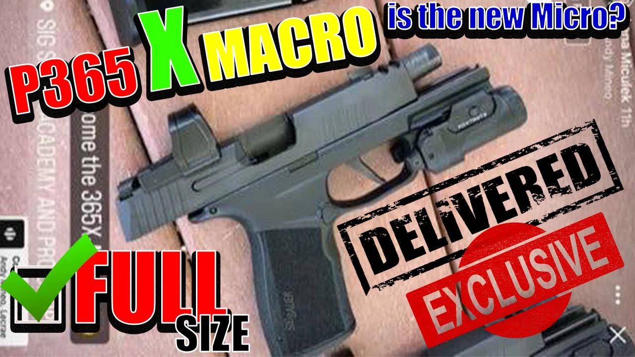 💥 NEW for 2022 ‼️ Sig Sauer P365X MACRO | SLIM 365 frame FINALLY meets ...