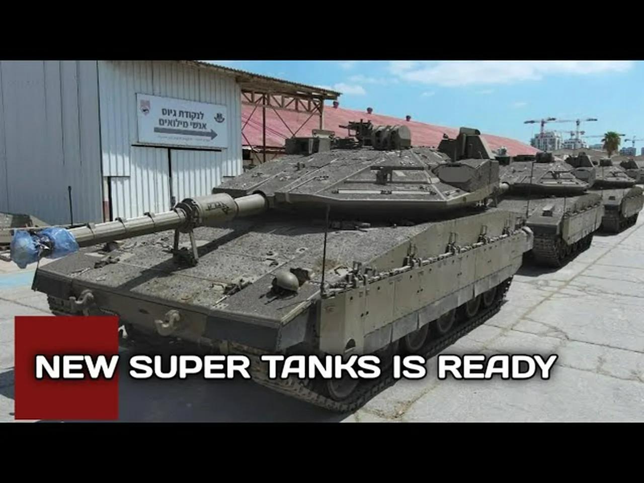 Merkava 5 Barak Super Tanks with AI is Ready for action