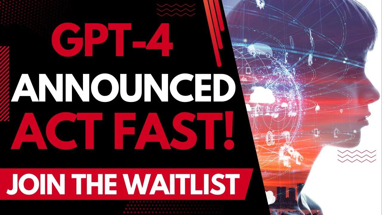 [URGENT] OpenAI just announced the GPT-4 models! Join the GPT-4 API waitlist now!