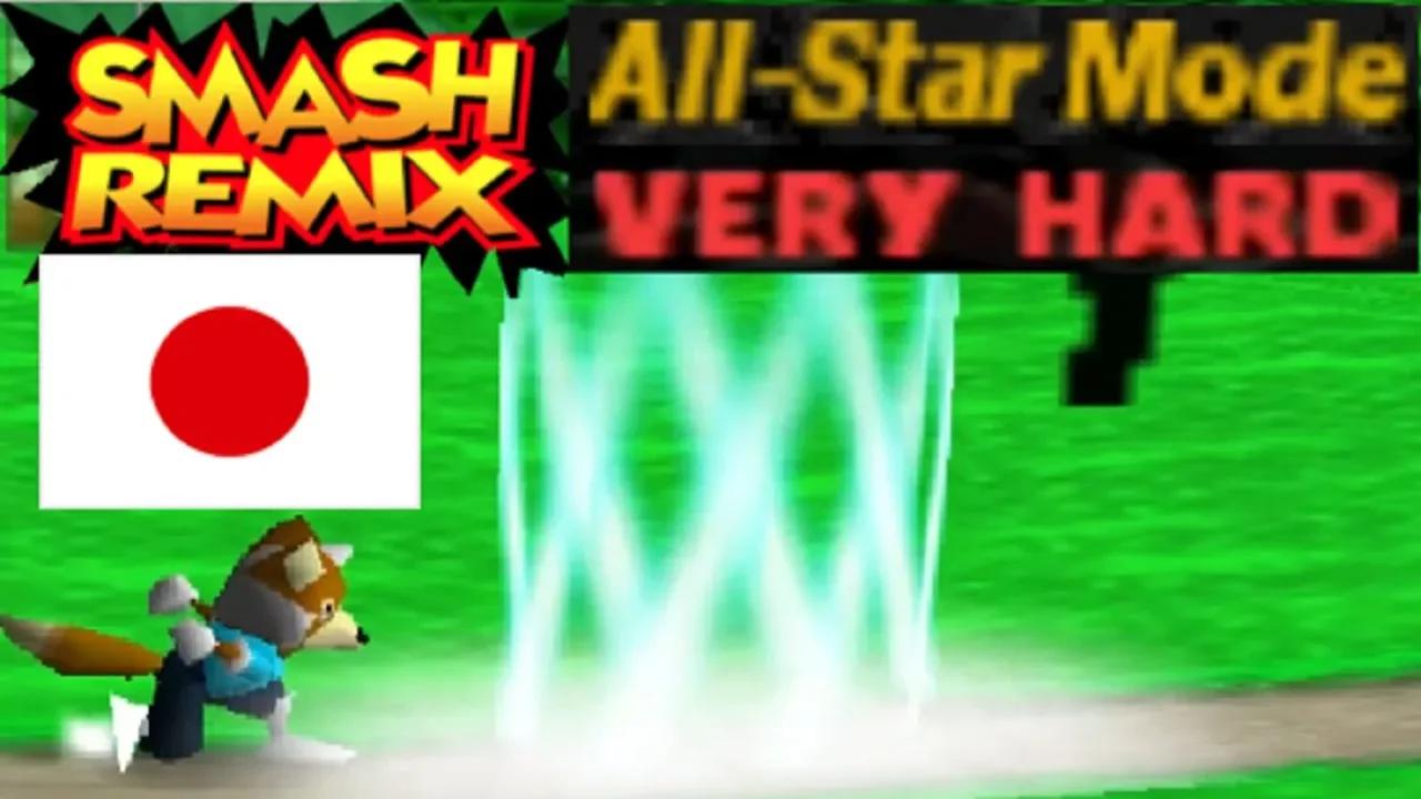 Smash Remix - All-Star Mode Gameplay with NTSC-J Fox (VERY HARD)