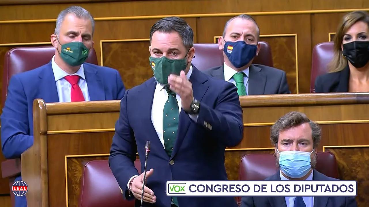 🇪🇸 VOX · Preguntas del Presidente Santiago Abascal al socialista Pedro ...