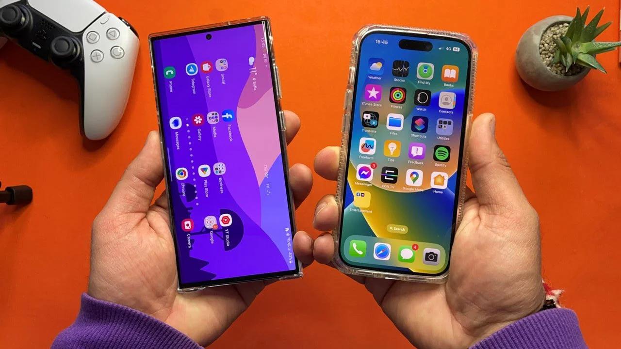 S23 Ultra vs iPhone 14 Pro - 120 Hz Animations Basics!