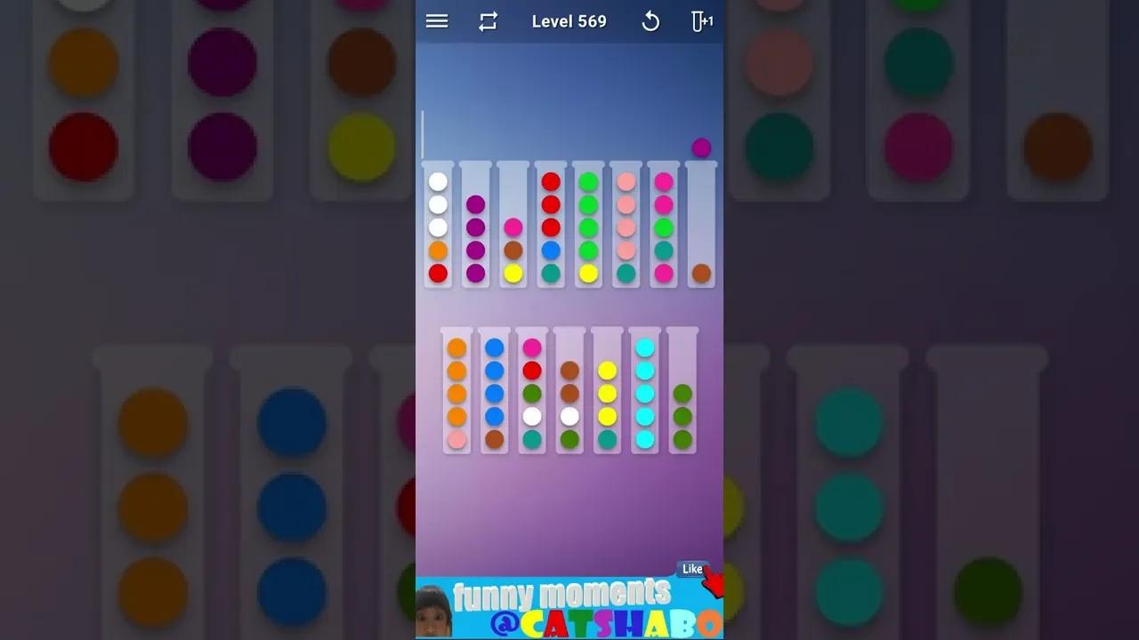 Ball Sort Puzzle Color Sorting Level 569
