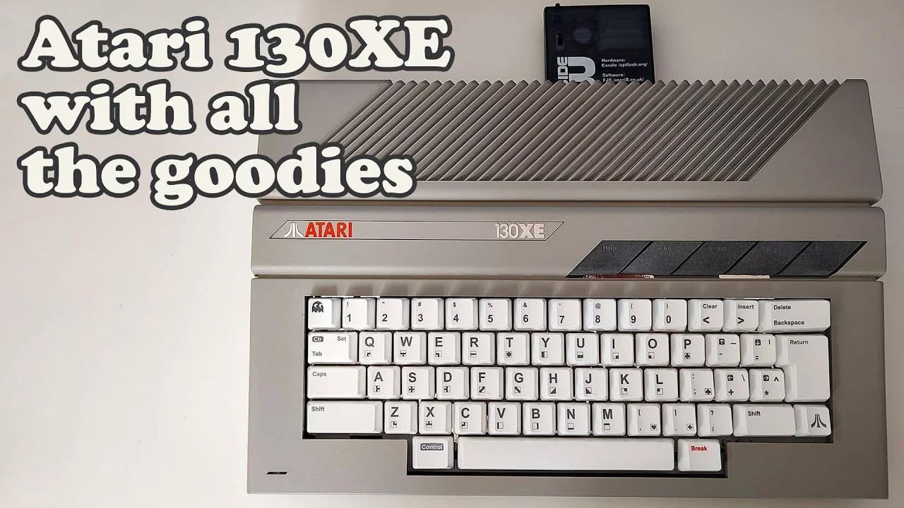 NOS Atari 130XE with all the goodies installed