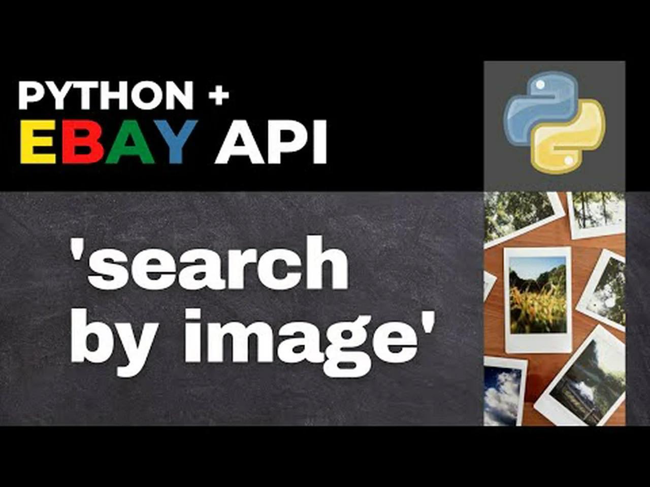 Ebay Api Search By Image Python Code