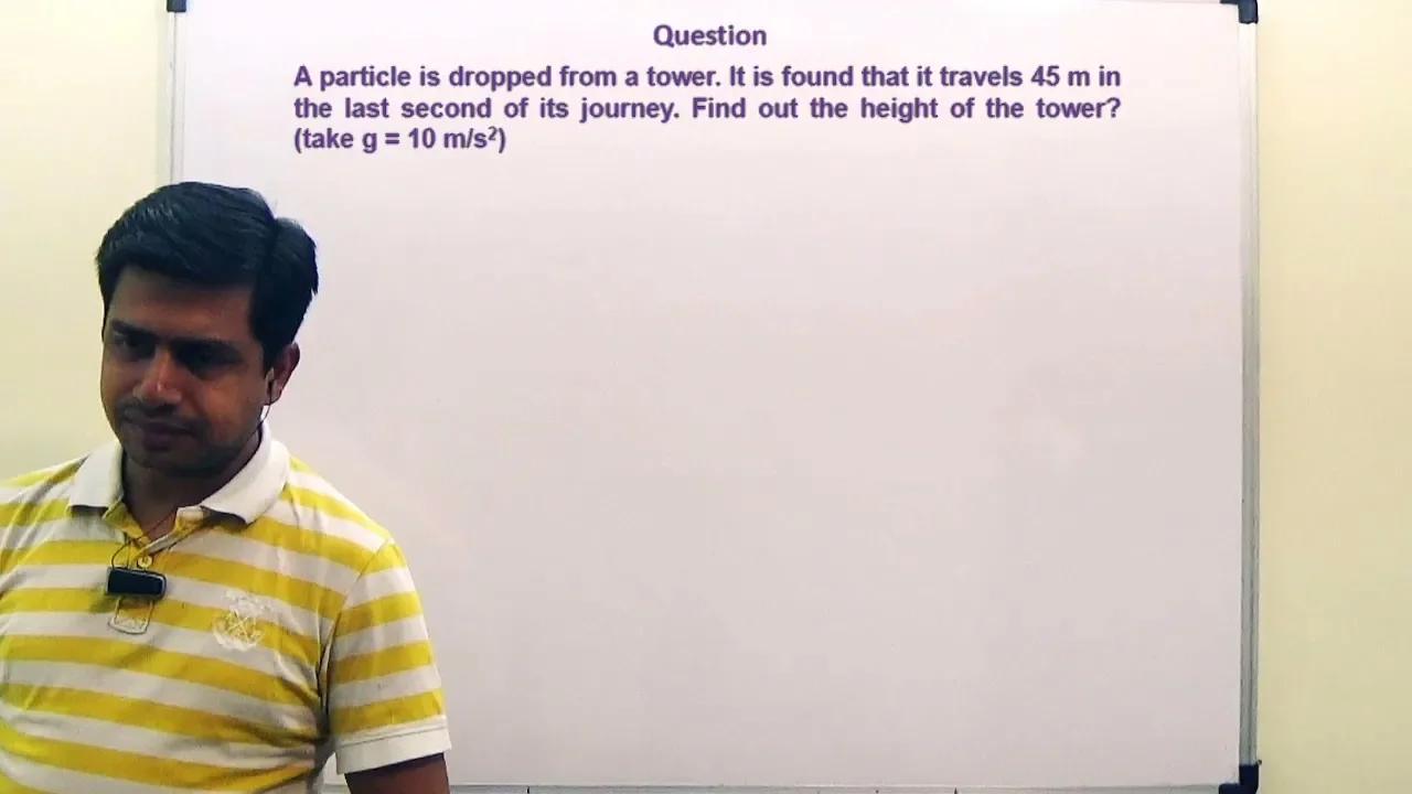 Lecture 05 || Rectilinear Motion || Motion under gravity || Class 11 ...