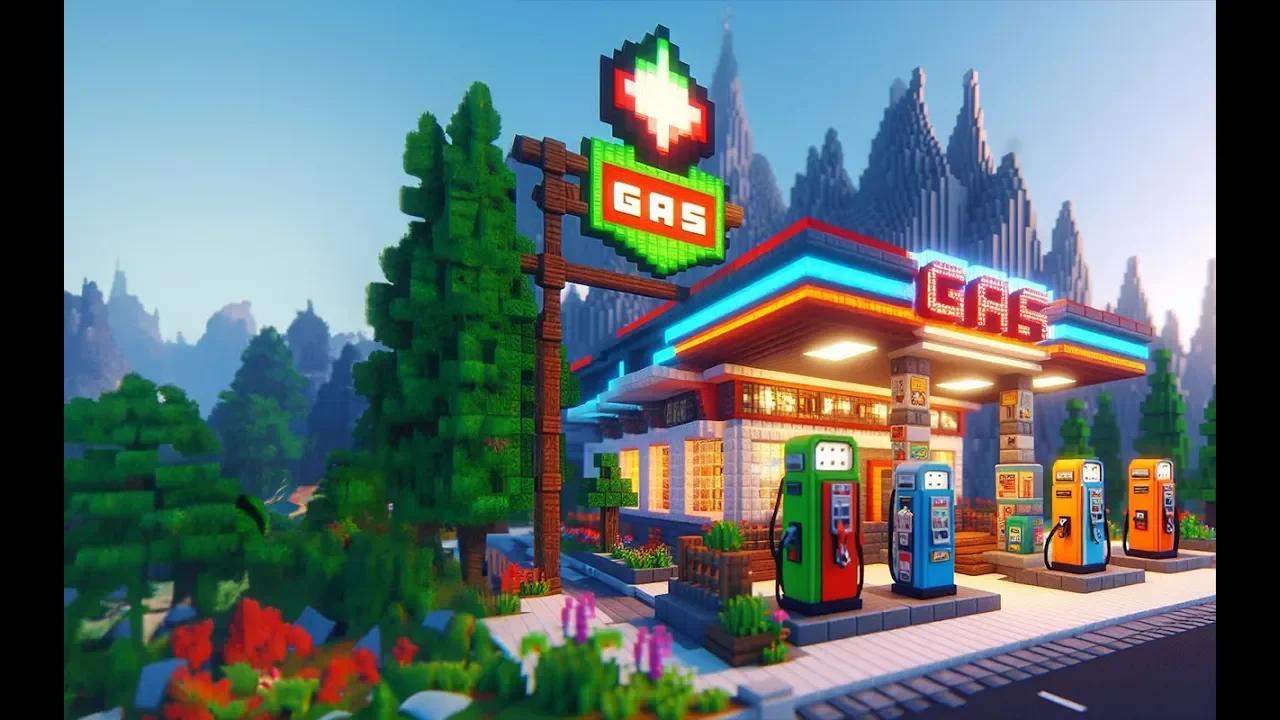 Minecraft | How To Make A Gas Station