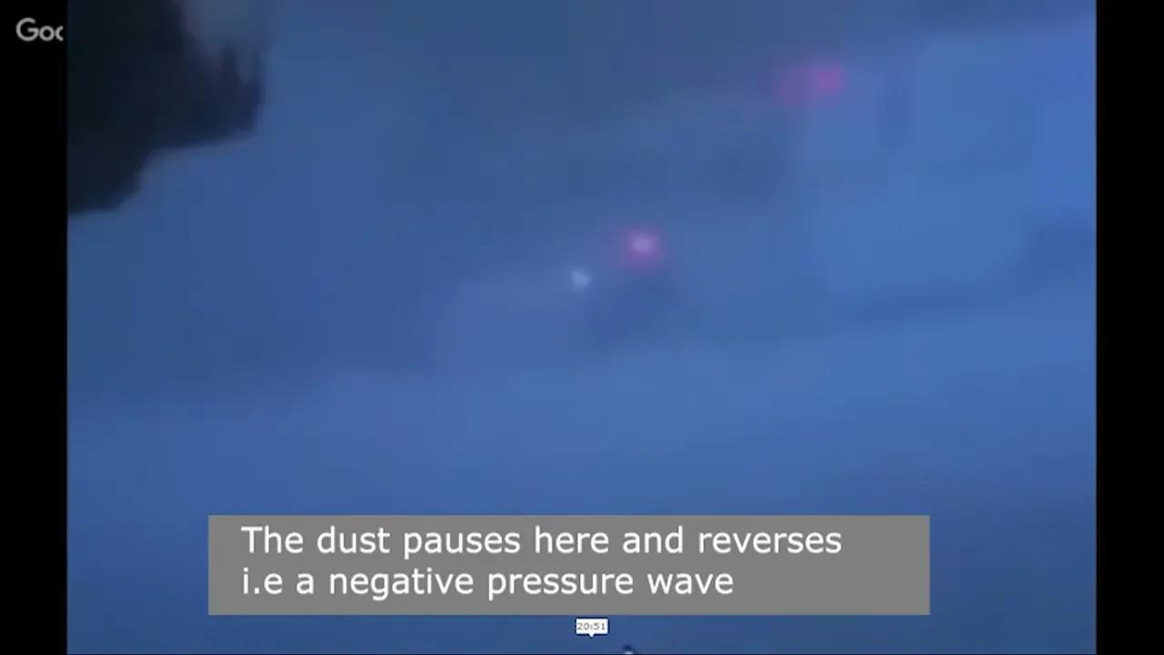 9/11 Explosion Positive Negative Pressure Wave Filmed Up Close Only Once