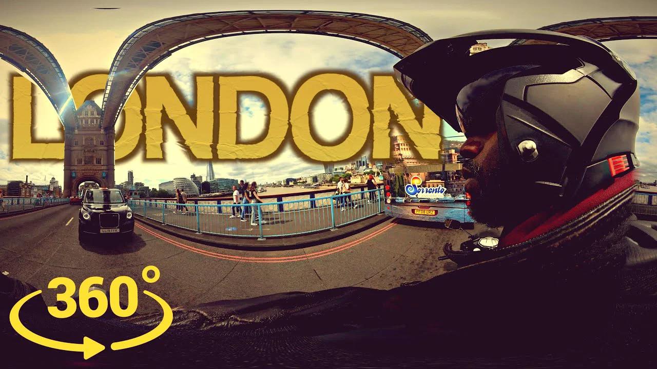 360 Degree Video | Tower Bridge to Regent's Park London | VR Motorbike ...