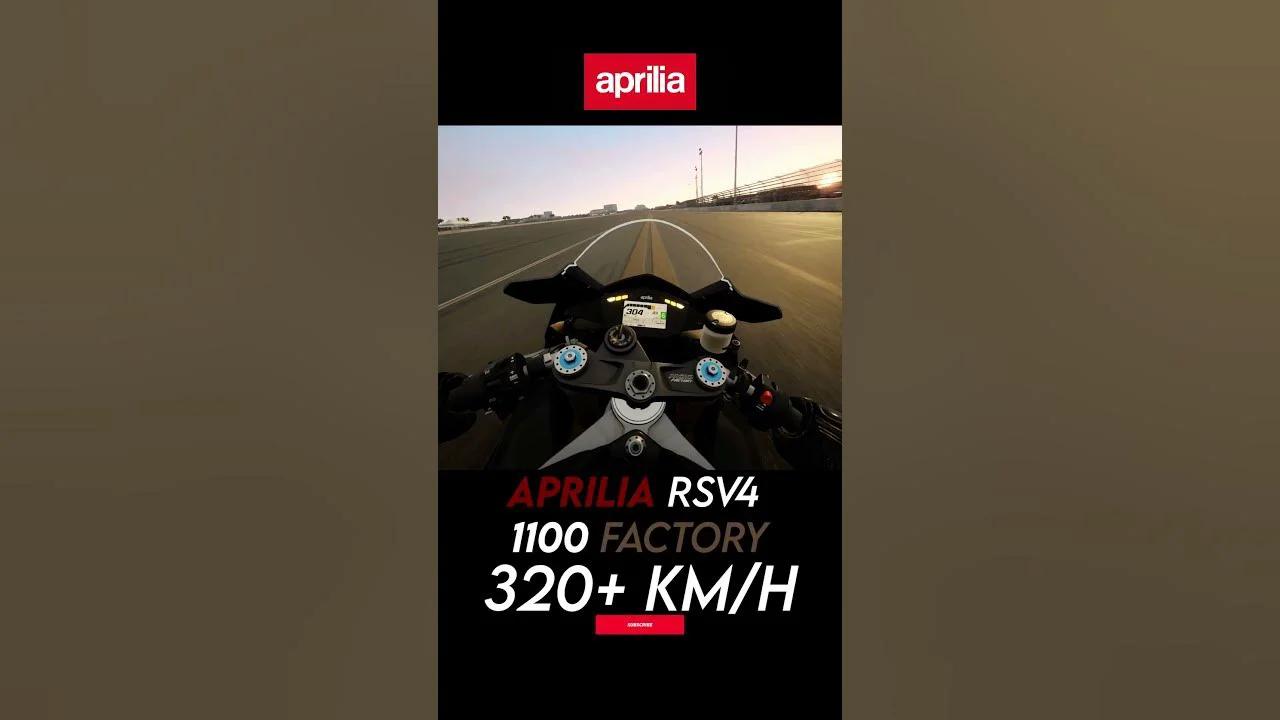Aprilia RSV4 1100 Factory - Top Speed 320+KM/H #shorts #aprilia # ...